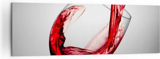 Arttor Panorama Bilder auf Leinwand 160x50cm Leinwandbild Trinken glas wein Groß XXL Wanddeko Bild Schlafzimmer Küche Wandbilder Dekoration Wohnzimmer Wall D