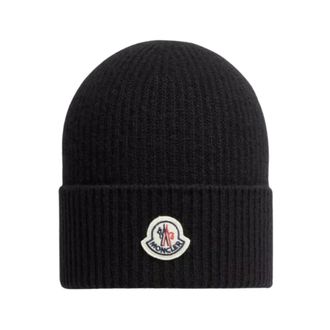 Moncler Cashmere-Mischung Beanie - - Accessories - Herren - Schwarzk - ONE SIZE