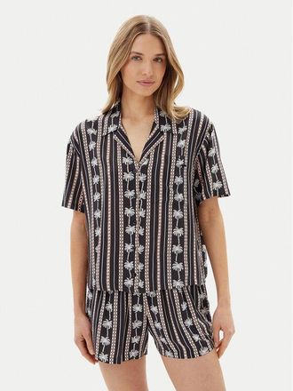 Volcom Hemd Sun Stunner B0412500 Schwarz Boxy Fit