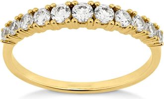 Orolino Ring Gold 333 mit 11 wei&szlig;en Zirkonia-Steinen