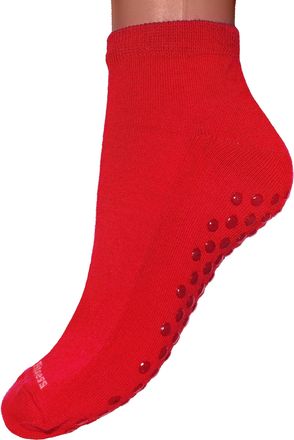 Weri Spezials Yoga & Fitness Damen Stoppersocken Anti-Rutsch Socken Pilates Sportsocken Sneaker (as3, numeric, numeric_39, numeric_42, regular, regular, Rot)