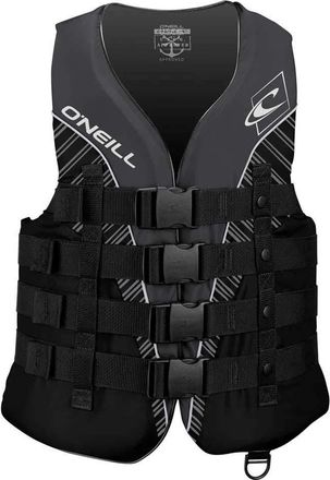 O'Neill Wetsuits Buoyancy Aid Superlite 50N CE Vest, Black/Smoke White, XL, 4723EU-CK4-XL