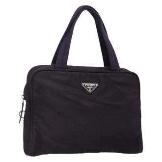 Prada Pre-owned Vintage Nylon Handbag - - Pre-owned - Damen - Lila - ONE SIZE