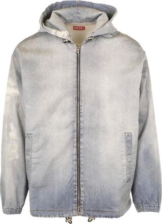 Diesel Homme, Vestes, Bleu, Taille: S Manteau Bleu Élégant pour Homme
