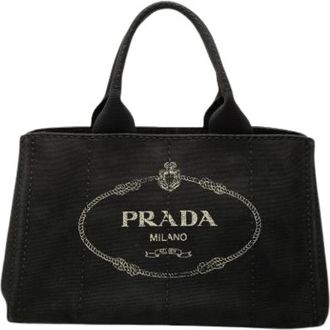 Prada Sac bandouli&egrave;re en toile Pre-owned - Femme - Pre-owned - Noir - Taille: ONE Size