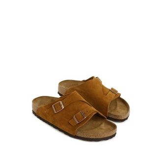 Birkenstock Sandales en cuir su&eacute;d&eacute; Zurich