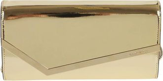 Jimmy Choo London Femme, Sacs, Jaune, Taille: ONE Size Emmie Chain Clutch Bag