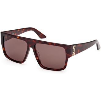 GCDS GD0063 Lunettes de soleil, Havana/Marron, 57 mm