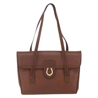 Gucci Sac bandouli&egrave;re en cuir Pre-owned - Femme - Pre-owned - Brun - Taille: ONE Size