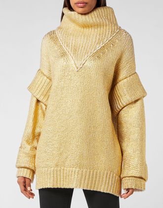 Philipp Plein Rollkragenpullover Hexagon