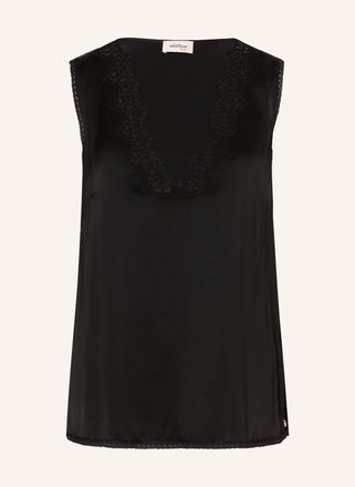 ottod'Ame Ottodame Satintop Mit Spitze schwarz