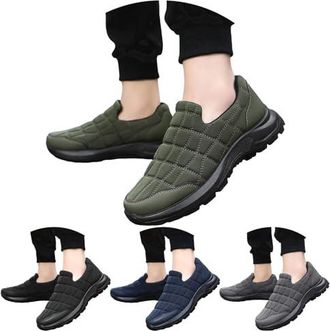 Generic Chaussures décontractées pour homme - Mocassins confortables à enfiler - Semelle souple - Légères et respirantes - Pour un usage quotidien, Noir, 39 1