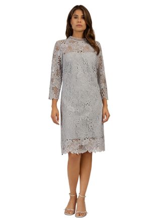 Apart Fashion Damen Spitzenkleid Formales Abendkleid, blau, 36