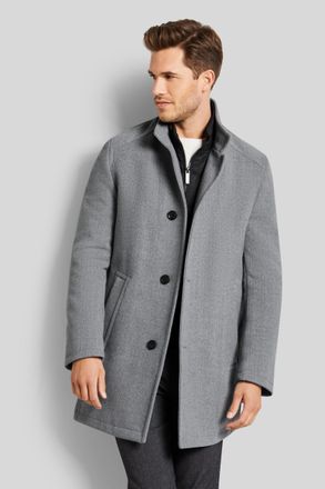 Bugatti Herren Mantel mit Stehkragen