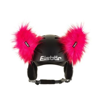 Eisbär Luxury Horns Helmaufkleber Helmsticker Helmdeko Sticker für Skihelm (One Size - neonpink)