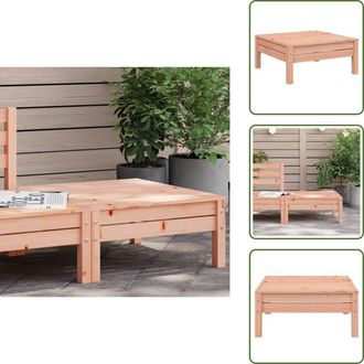 vidaXL The Living Store - Repose-pied de jardin massif de douglas - Pouf Ext&eacute;rieur - Mobilier De Jardin - Chaise Lounge - Relax - Bois De Douglas
