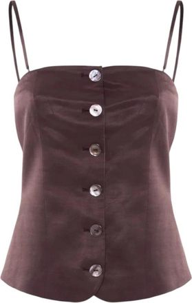 Nenette Femme, Tops, Brun, Taille: 44 FR Top bustier