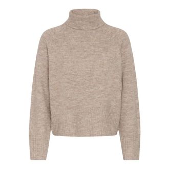 Kaffe Rollkragenpullover - - Knitwear - Damen - Beige - S