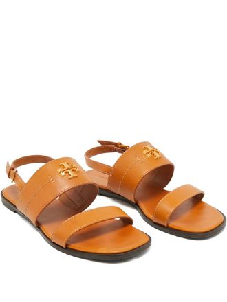 Tory Burch Flache Slingback-Sandalen - Braun
