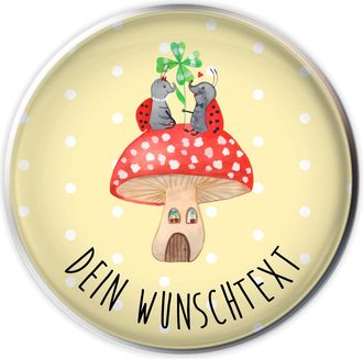 Mr. & Mrs. Panda Stöpsel Waschbecken Marienkäfer Fliegenpilz - Personalisierte Geschenke, Personalisierung, Abfluss Stopfen, Lustige Sprüche, Selbst Gestalten, Wunscht