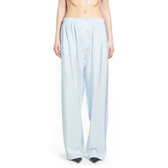 Prada Striped Silk Pongé Pants