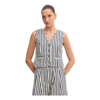 Lola Casademunt Gestreifter Knopfleisten-Weste - - Suits - Damen - Blau - L