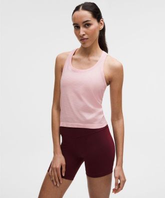 lululemon Swiftly Tech Tanktop mit Racerback 2.0 Taillenl&auml;nge f&uuml;r Frauen - Gr&ouml;&szlig;e 10 in Pink Pearl