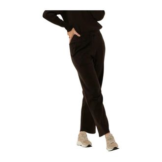 Knit-ted Weite Bein Braune Hose Noor - - Trousers - Damen - Braun - M