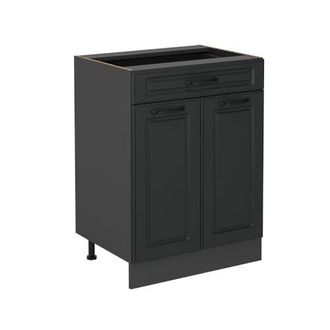 Vicco Meuble Cuisine R-Line, Anthracite Campagne, 60cm avec tiroir, sans PT