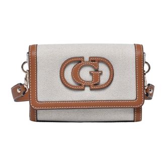 Guess Femme, Sacs, Beige, Taille: ONE Size Sac bandouli&egrave;re Sebina