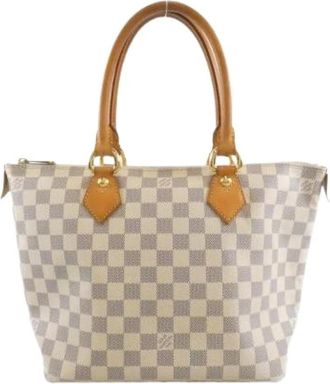 Louis Vuitton Pre-owned Saleya Damier Azur Tote Bag - Femme - Pre-owned - Beige - Taille: ONE Size