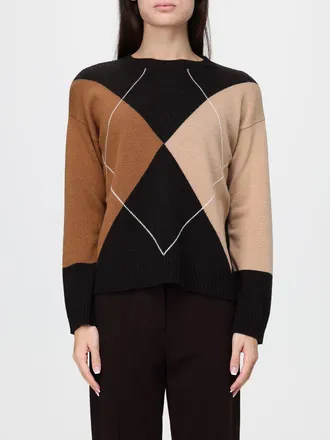 KANGRA Wollpullover mit Argyle-Muster und Rundhalsausschnitt