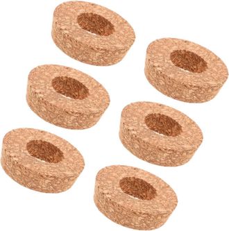 Valiclud 6 Stück Teiliges Korkdeckel mit Mittelloch für Wasserpflanzenvasen Transparente Hydroponik Korkstopfen für Vermehrung Mikrolandschaftliche Dekoration 
