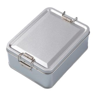 Generico Rechteckige Aufbewahrungsdose aus Wei&szlig;blech - Metalldosen f&uuml;r Kekse | staubdichter Aufbewahrungsbeh&auml;lter mit Deckel f&uuml;r Kaffee, Tee, Schokolade, S&uuml;&szlig;ig