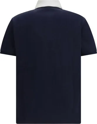 Gucci Cotton Piqu&eacute; Polo Shirt - Navy