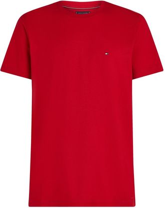 Tommy Hilfiger Softes T-Shirt mit kleiner Logo-Stickerei, Regular Fit in