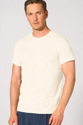Hempage Hempage Herren vegan T-Shirt Slim Fit Off White
