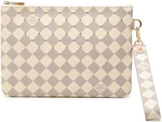Louis Vuitton Sac bandouli&egrave;re Pre-owned en toile Damier clout&eacute;e - Femme - Pre-owned - Blanc - Taille: ONE Size