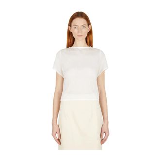 Wynn Hamlyn Georgette Boatneck Top - - Tops - Damen - Wei&szlig; - M