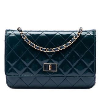 Chanel Pre-owned Wallet on Chain - Femme - Pre-owned - Bleu - Taille: ONE Size