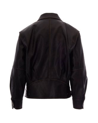 Liu Jo Womens Bomber Jacket Deep Brown Polyester