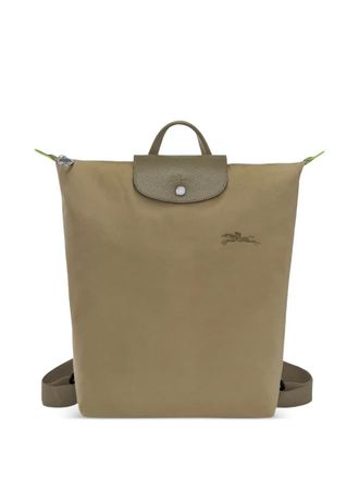Longchamp sac &agrave; dos Le Pliage m&eacute;dium - Vert