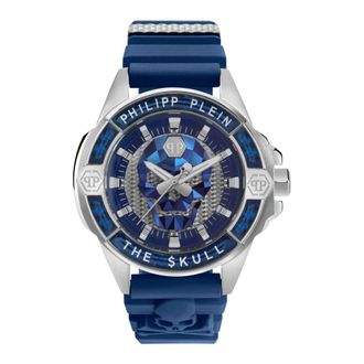 Philipp Plein Carbon Fiber Skull Uhr - - Accessories - Herren - Blau - ONE SIZE