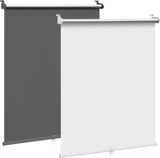 Woltu Verdunkelungsrollo ohne Bohren, Klemmfix Thermorollo innen, Sicht- & Sonnenschutz Rollo, Schnurlos, Klemmrollo für Fenster & Türen, 80x150 cm, Weiß