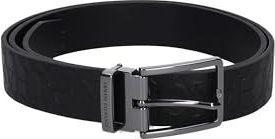 A|X Armani Exchange Ceinture avec logo int&eacute;gral pour homme, noir, taille unique, Noir, taille unique