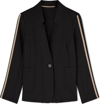 Motivi Scuba Blazer mit Kontrastband - - Jackets - Damen - Schwarzk - XS