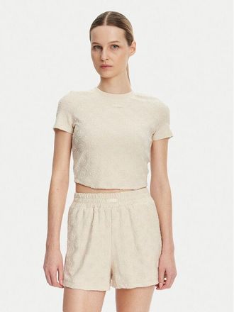 Guess T-Shirt V5GP21 KCT02 Beige Regular Fit