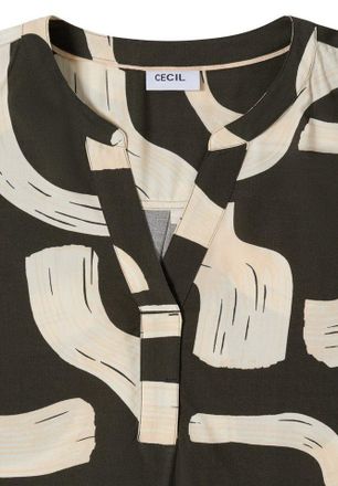 Cecil Langarmbluse AOP Blouse
