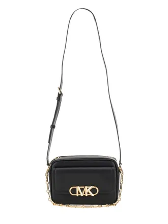 Michael Michael Kors Womens Parker Shoulder Bag Black Cow Leather
