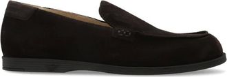 Emporio Armani Homme, Chaussures, Brun, Taille: 43 1/2 EU Mocassins en Daim Velours